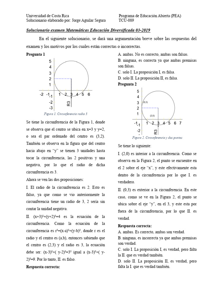 Examen Bachillerato MEP Costa Rica 3 | PDF | Triángulo | Función ...