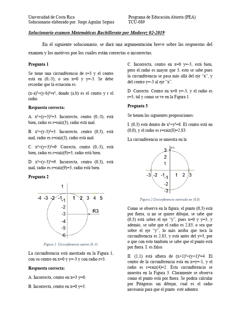 Examen Bachillerato MEP Costa Rica 4 | PDF | Triángulo | Pi