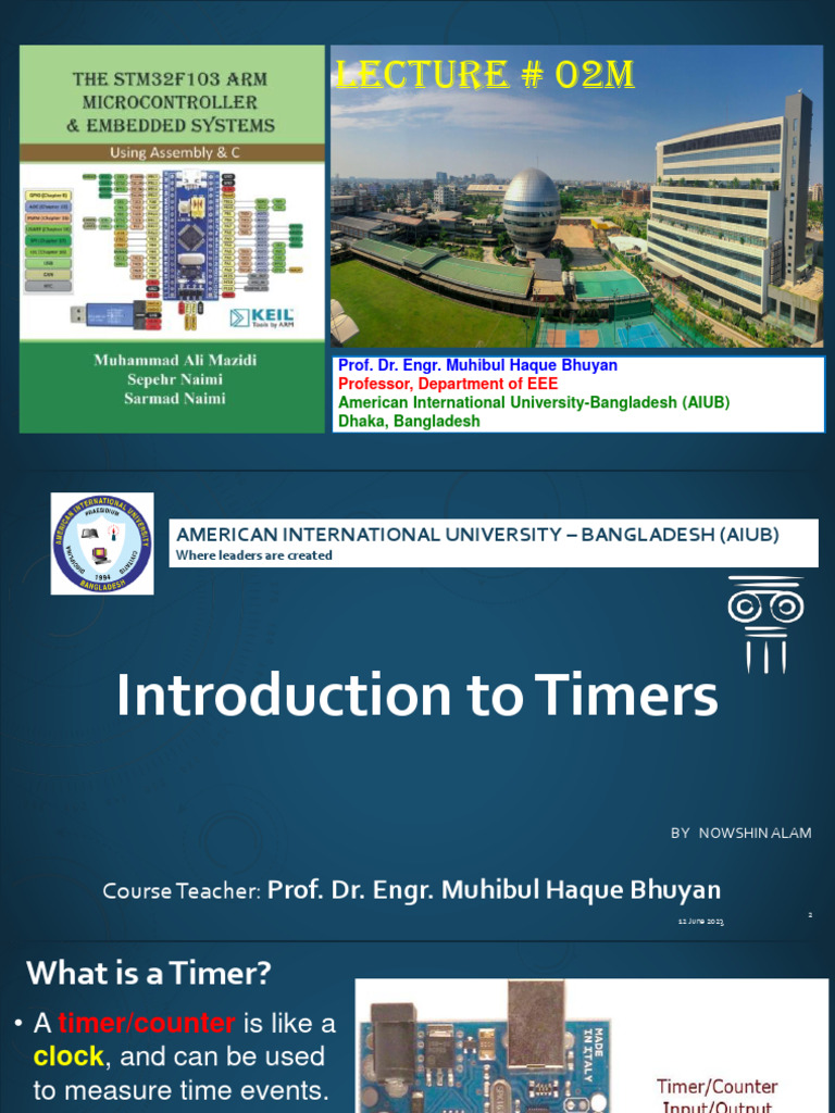 Theory Lecture Week 2M MES Prof Muhibul | PDF | Timer | Electronics