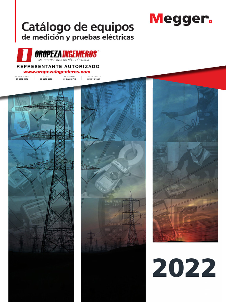 Catálogo de Equipos de Medición y Pruebas Eléctricas Megge | Descargar ...