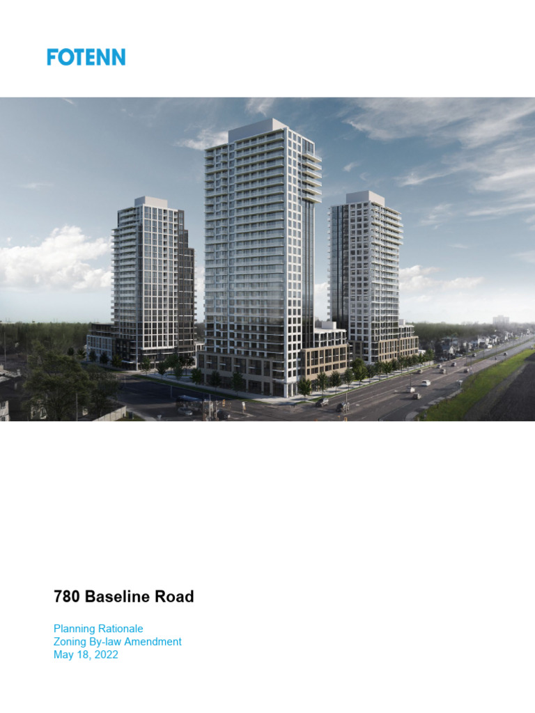 Zoning Bylaw Amendment Application - Planning Rationale | PDF | Zoning ...