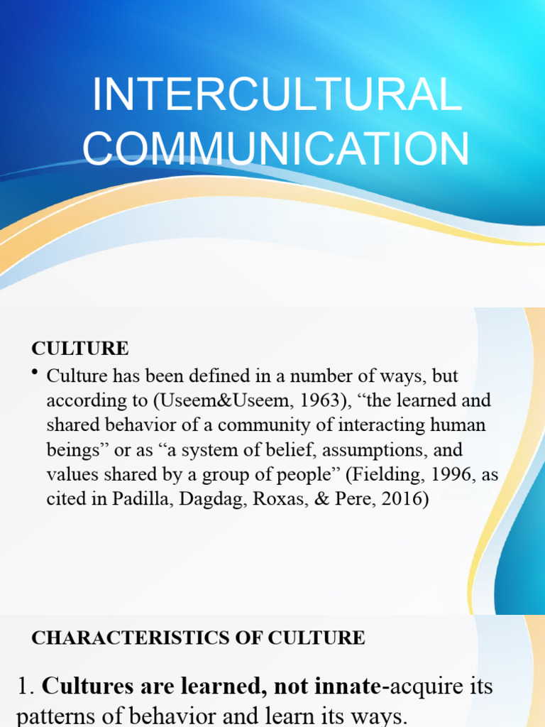 Intercultural Communication - pptx1 | PDF | Cultural Assimilation ...