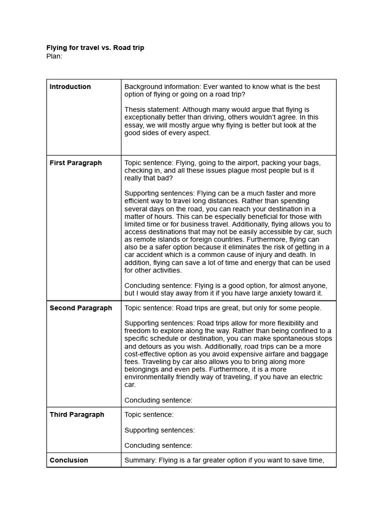 How To Write An Essay - Outline Practice | PDF