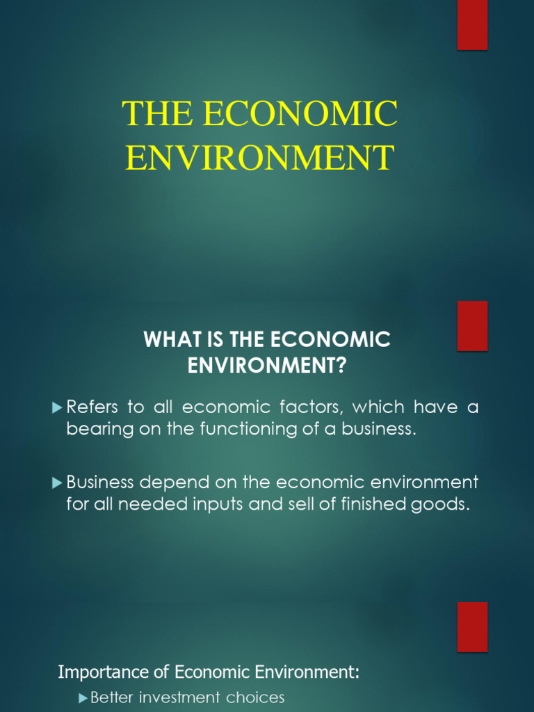 BBA140 - Lecture 4 - Economic Environment | PDF | Cost Of Living ...