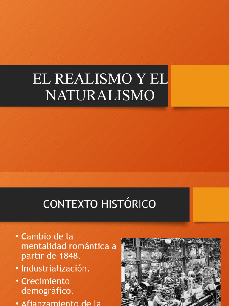 El Siglo Xix. Realismo y Naturalismo | PDF | Realismo literario