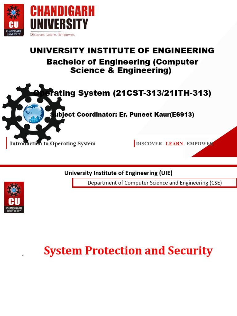 University Institute of Engineering Bachelor of Engineering (Computer Science & Engineering ...