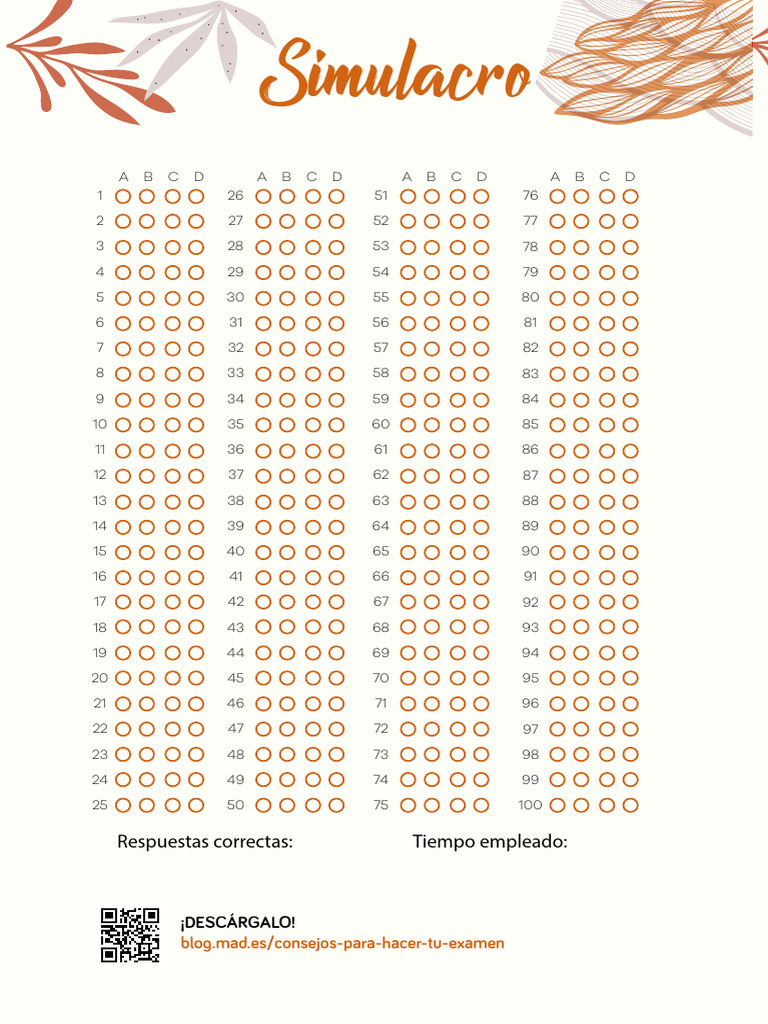 Plantillas Simulacros | PDF