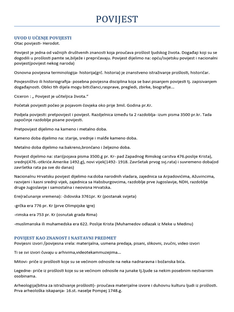 POVIJEST | PDF