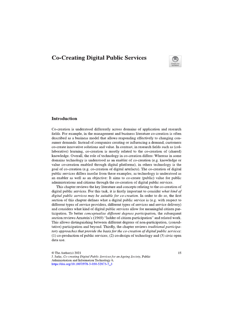 (Public Administration and Information Technology 6) Juliane Jarke - Co-Creating Digital Public ...