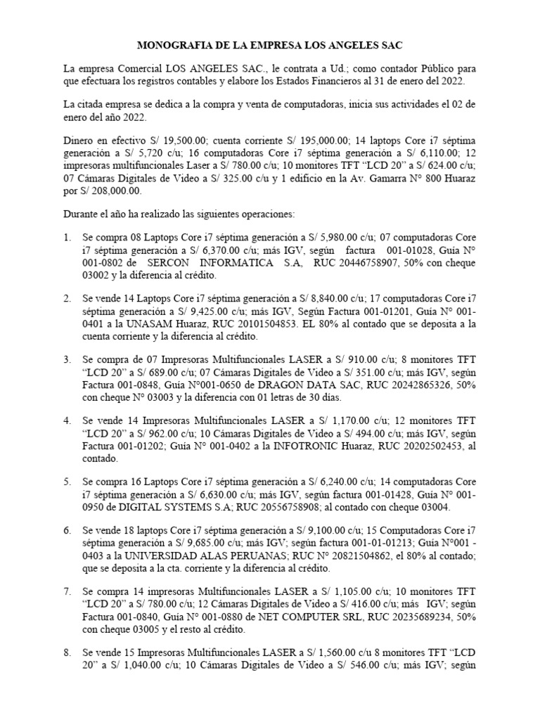 Monografia de La Empresa Los Angeles Sac - Final | PDF | Economias ... Monografia de La Empresa Los Angeles Sac - Final | PDF | Economias ...