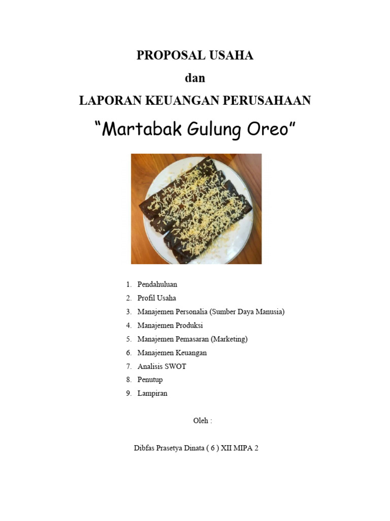 Proposal Usaha Pkwu | PDF | Bisnis