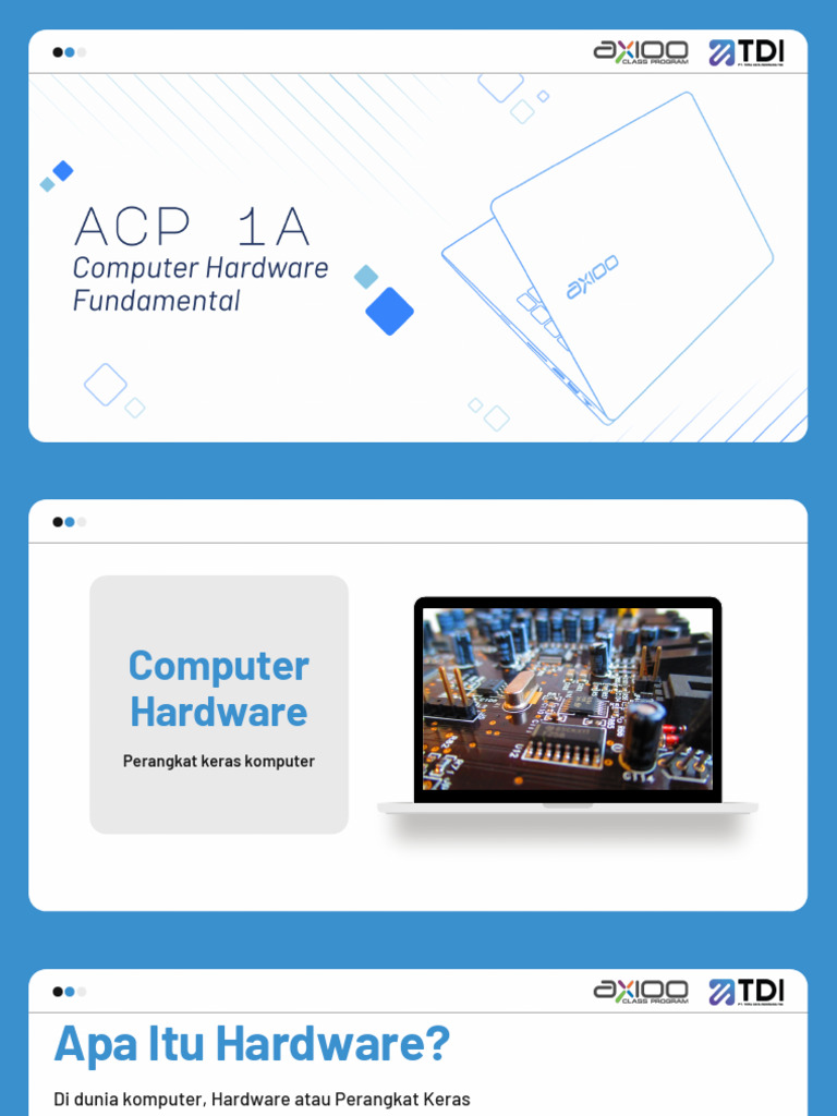 Definisi Dan Cara Kerja Hardware Komputer | PDF