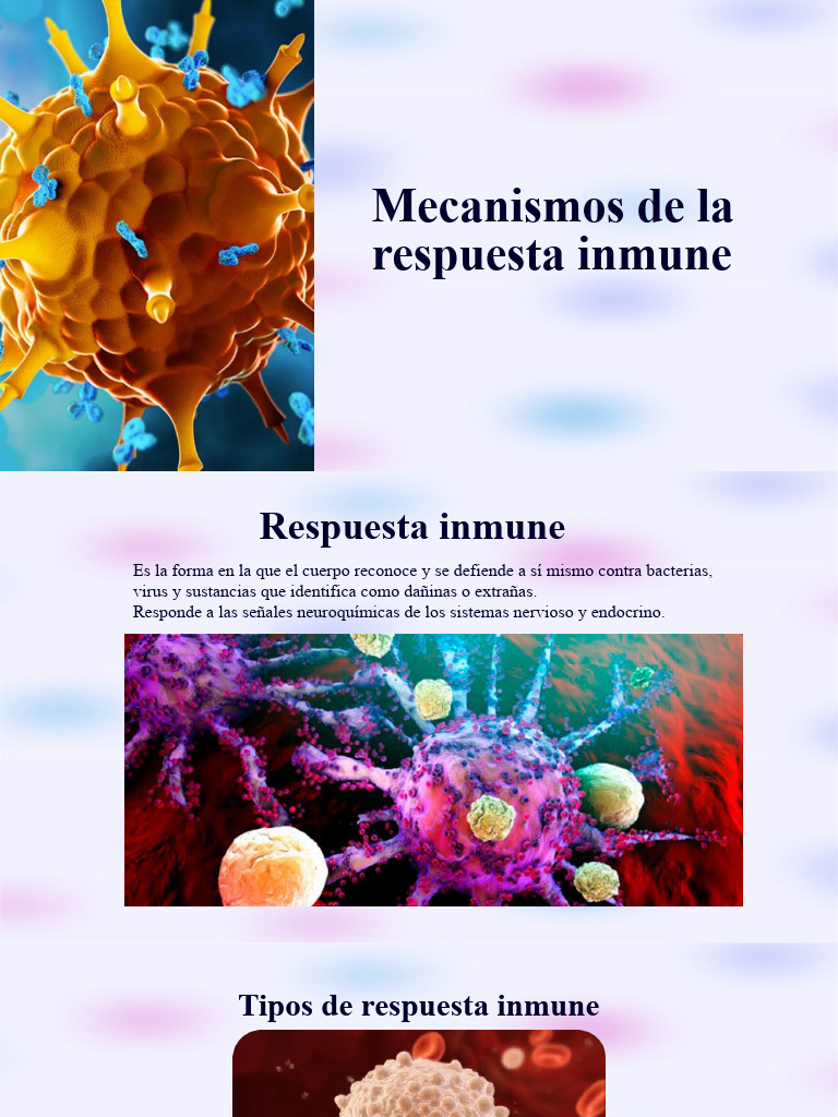 Mecanismos de Respuesta Inmune | PDF | Sistema inmune | Anticuerpo