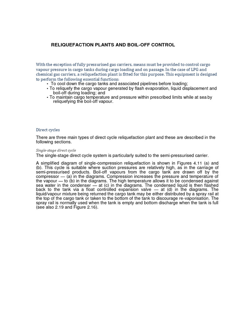 Reliquefaction Plant | PDF | Manufactured Goods | Continuum Mechanics