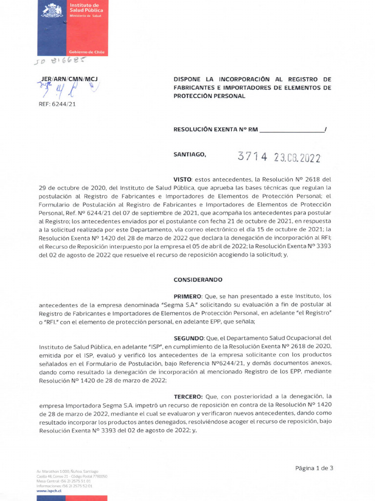 Certificación Cabo de Vida Vence 23-08-25 | PDF