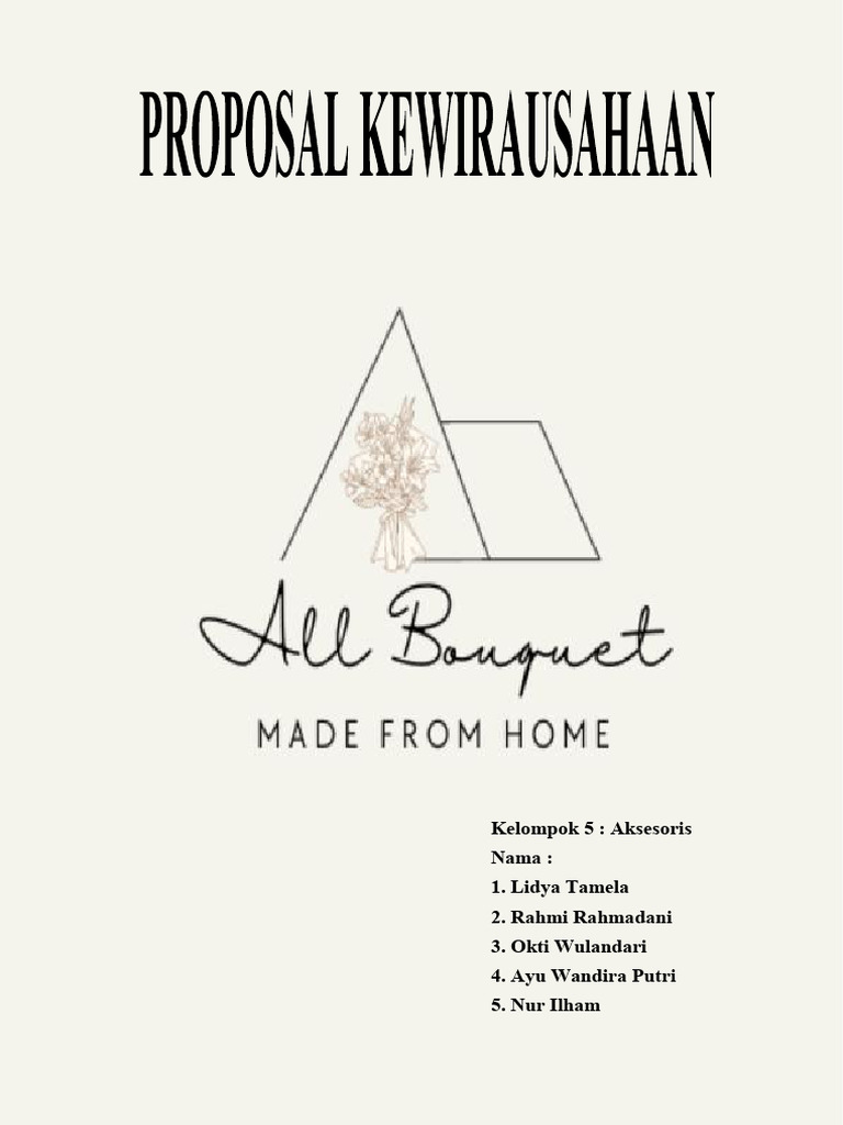Proposal Usaha Buket All Bouquet | PDF