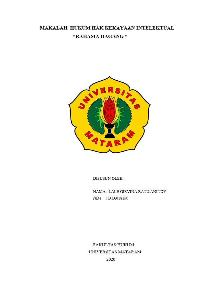 Tugas Uas Hki | PDF | Pengelolaan Keuangan & Uang