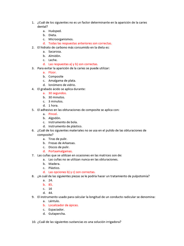 Tipo Test | PDF | Materiales