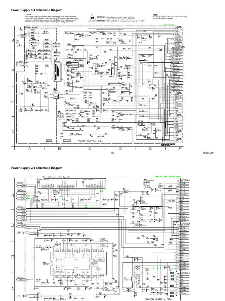 Power Supply Schematic Diagrams | PDF | Power Supply | Fuse (Electrical)