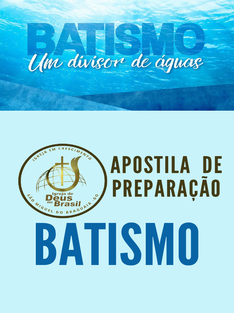 Canvas Capa Batismo | PDF | Jesus | Batismo