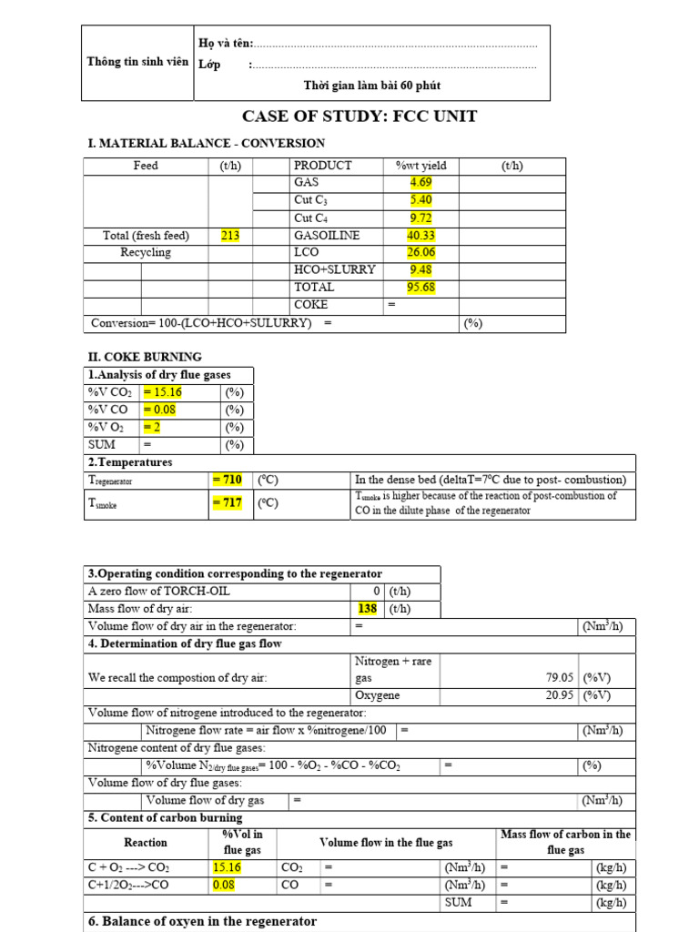 Case of Study | PDF | Combustion | Carbon Dioxide