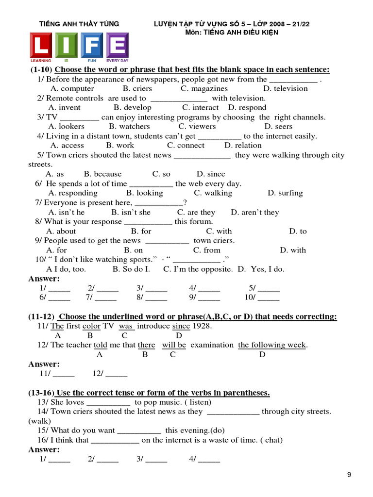 Practice Test No.5 - 2008B | PDF | Internet | Human Communication