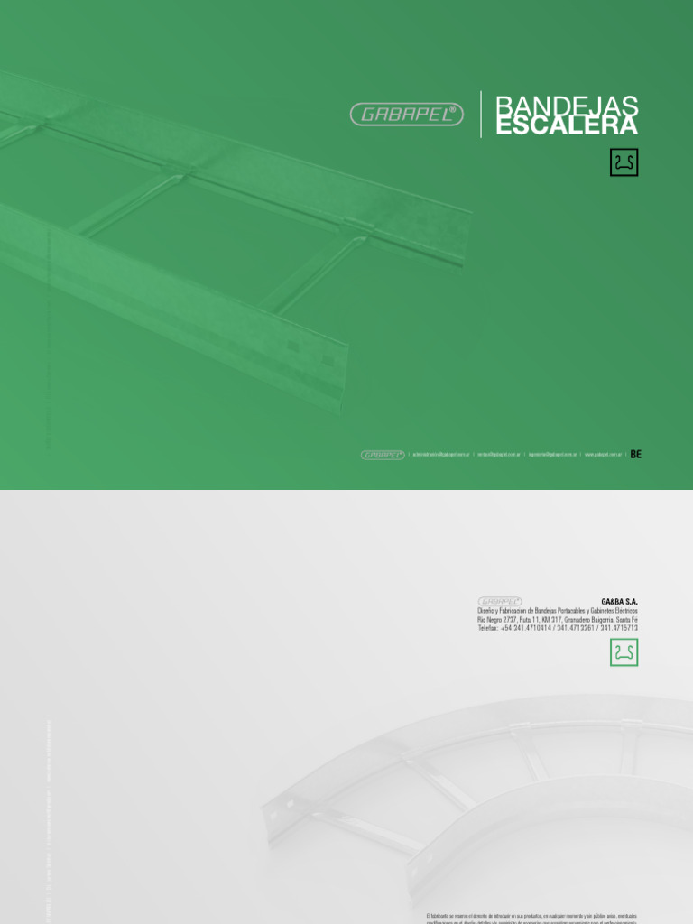 Bandejas Tipo Escalera - GABAPEL | PDF | Acero | Zinc