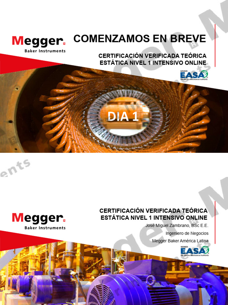 Certificacion Megger Baker Teorica Pruebas Estaticas I. Intensivo ...