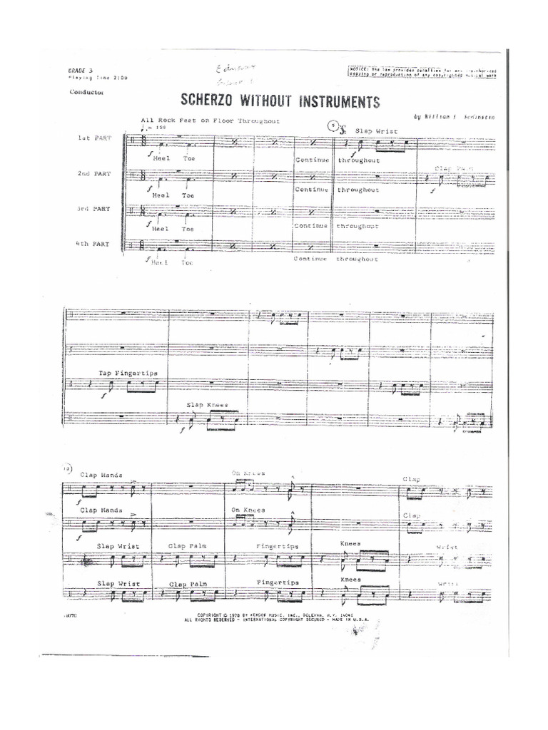 Scherzo Without Instruments | PDF