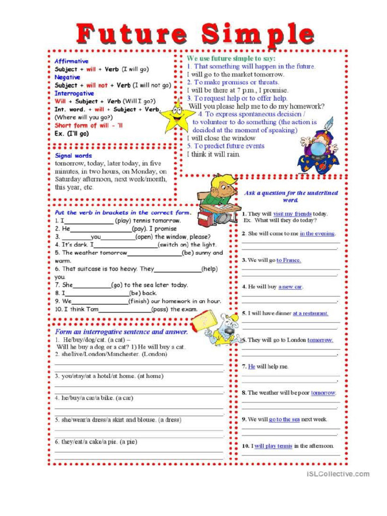 Simple Future Review | PDF