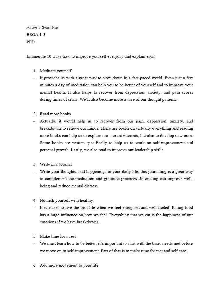 Astrera, PPD Bsoa 1-3 | PDF | Meditation | Mental Disorder