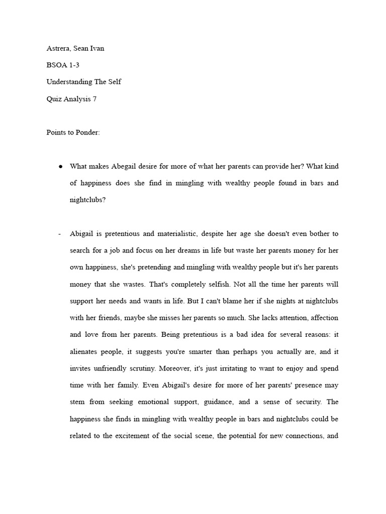 Astrera - Quiz Analysis 7 | PDF