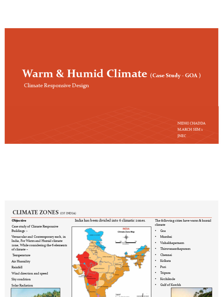 Case Study - Climate Responsive Bldg.s (Warm & Humid) | PDF | Monsoon ...