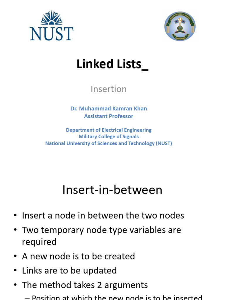 Week 04 Linked Lists 2 Pdf Computer Programming Computing