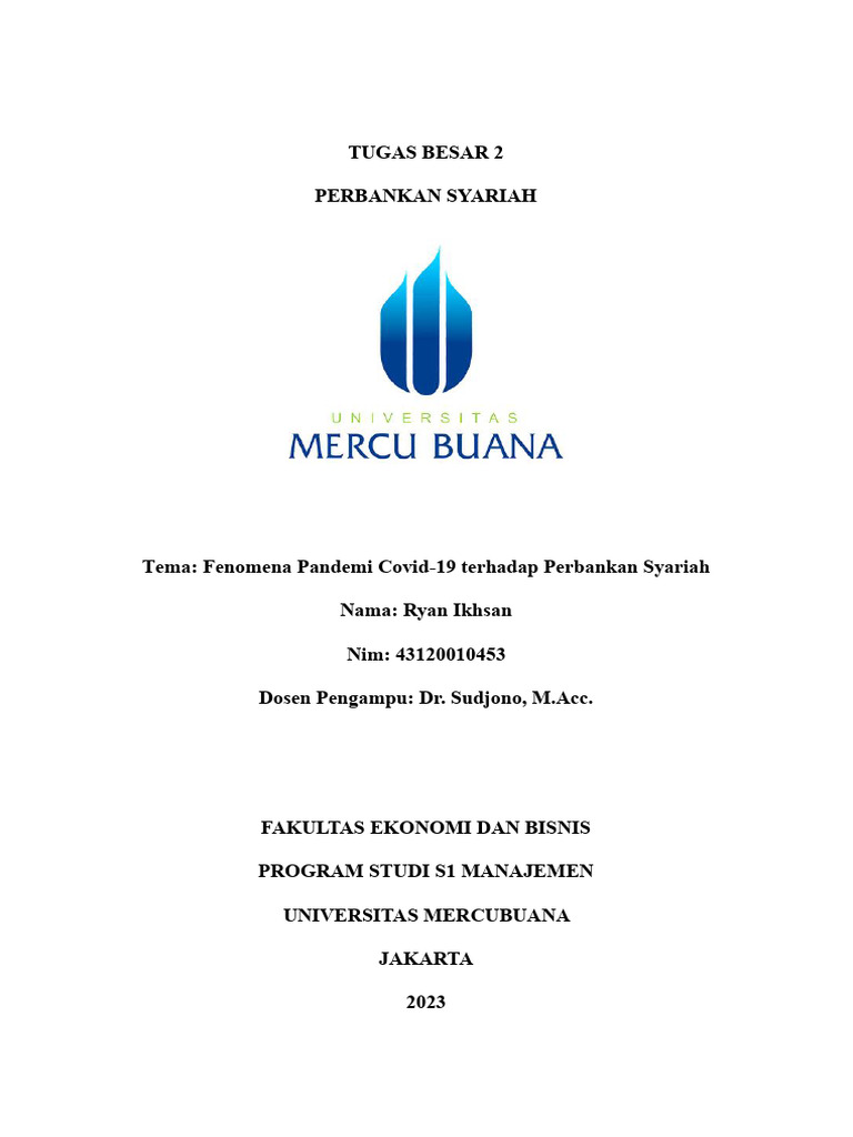 Tb2 Perbankan Syariah - Ryan Ikhsan | PDF