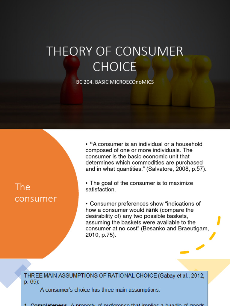 Lesson 6. Consumer Choice1 | PDF | Utility | Consumers