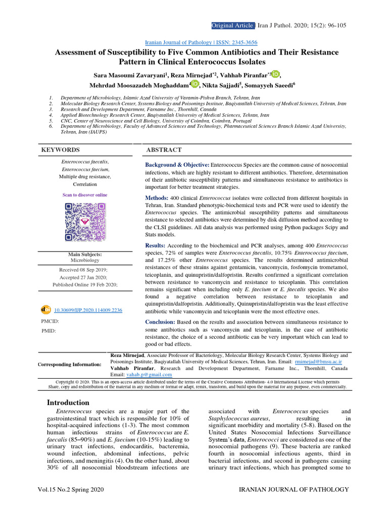 Assessment Of Susceptibility To Five Common Antibiotics And Their Resistance Pattern In Clinical