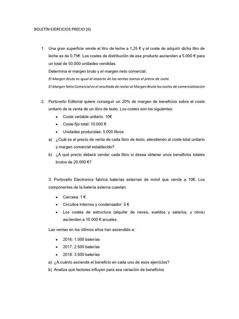UD 3 Boletín de Ejercicios II | PDF