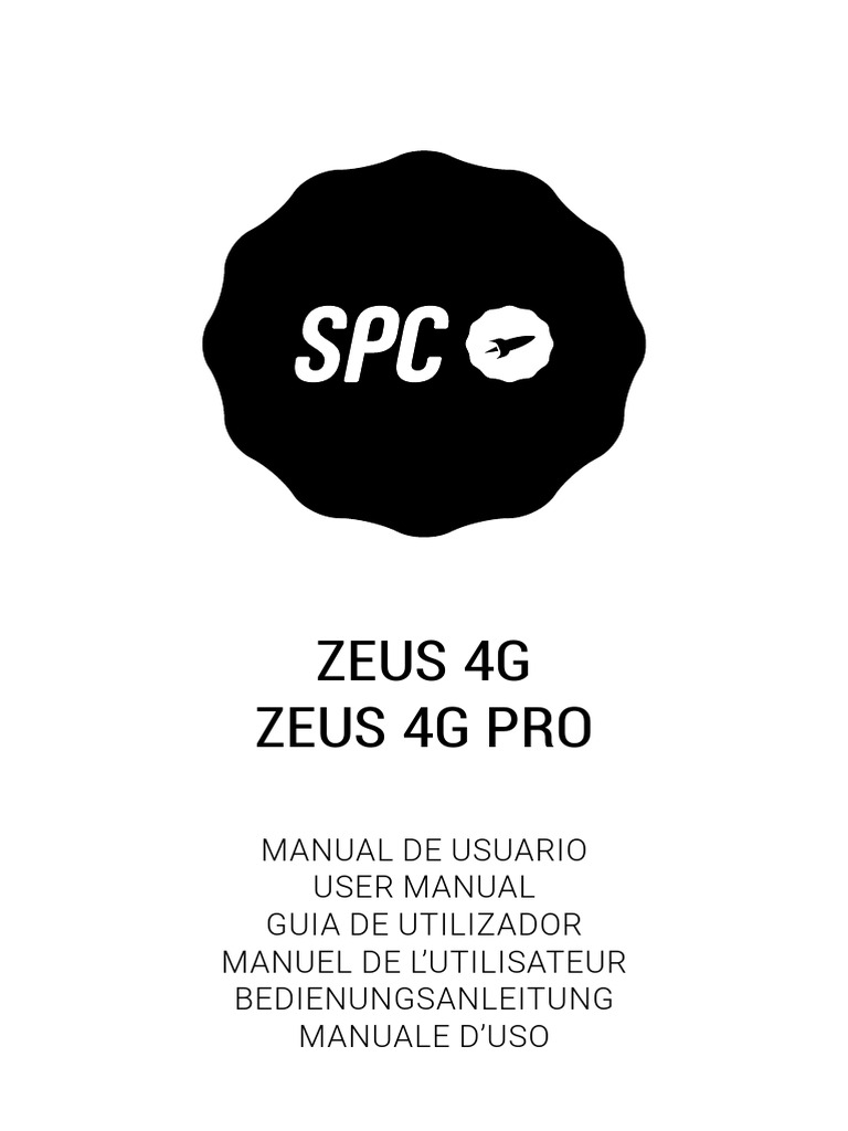 Manual de Usuario SPC Zeus 4G | PDF | Aplicación movil | Informática