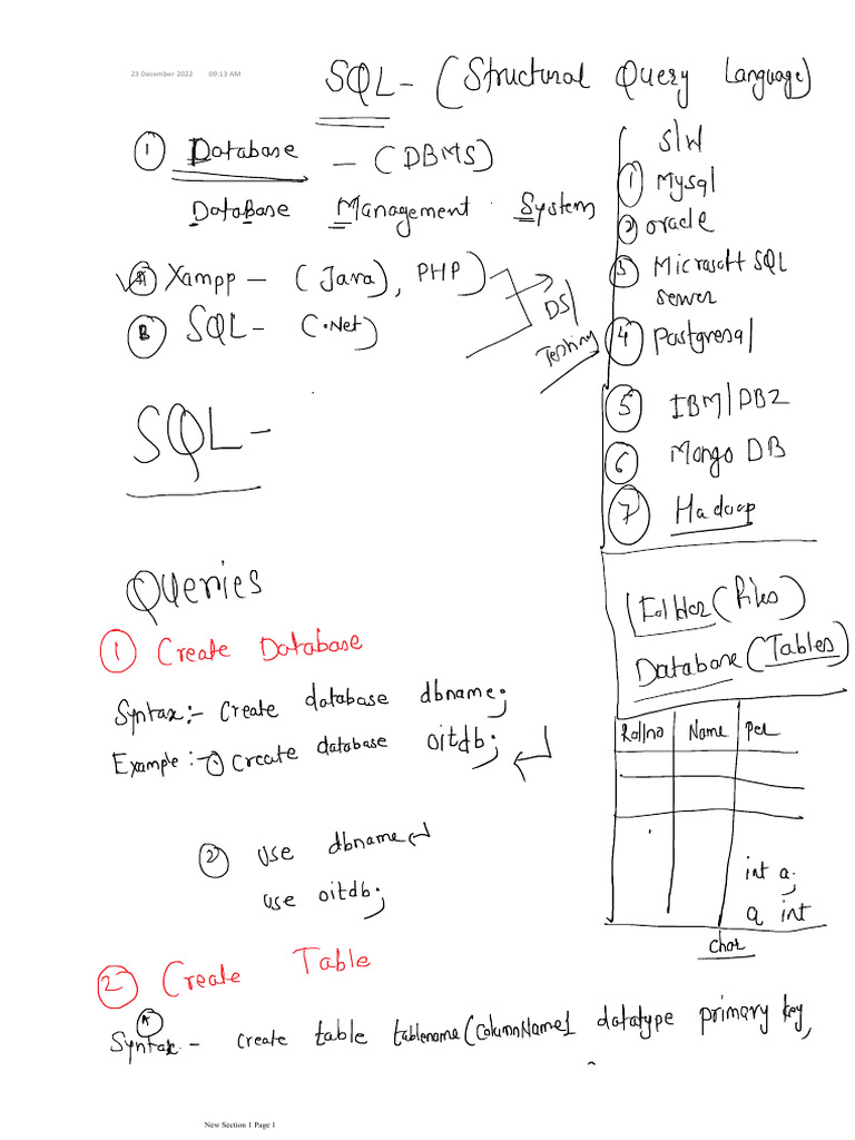 Database | PDF | Relational Database | Computer Programming