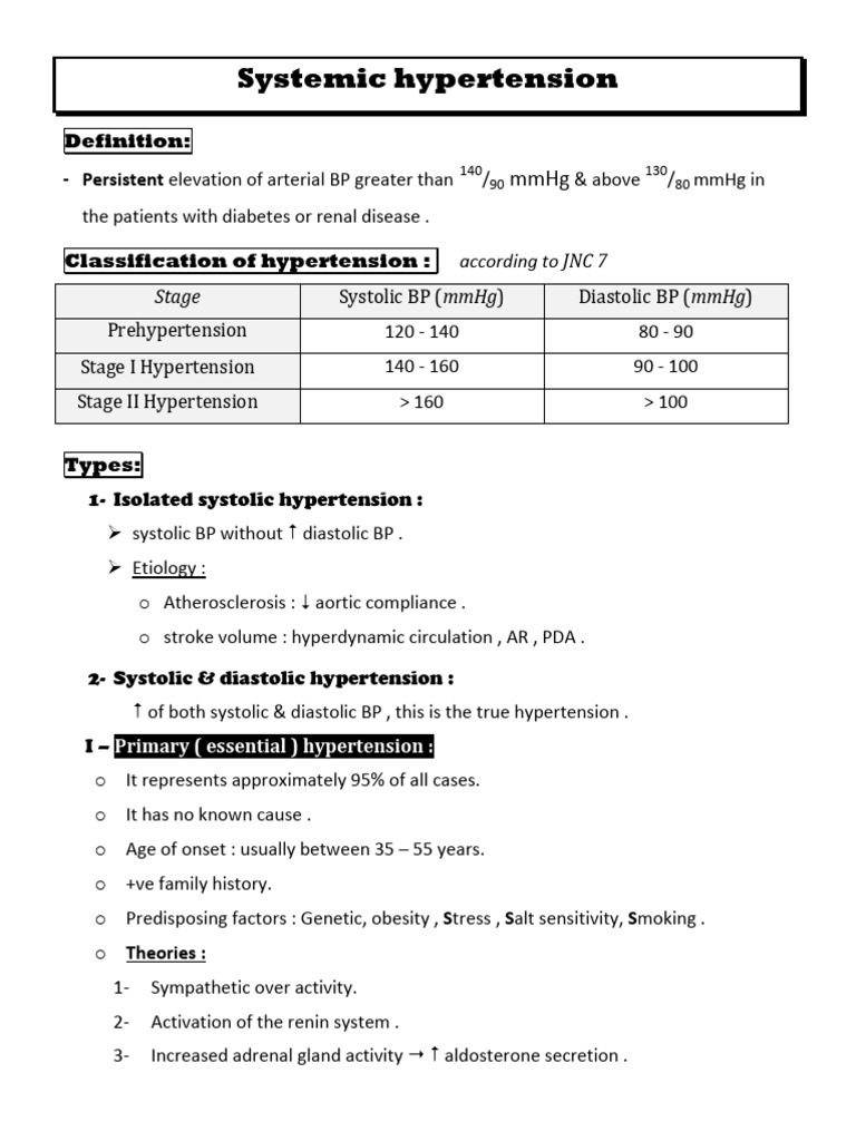 Hypertension | PDF | Hypertension | Blood Pressure