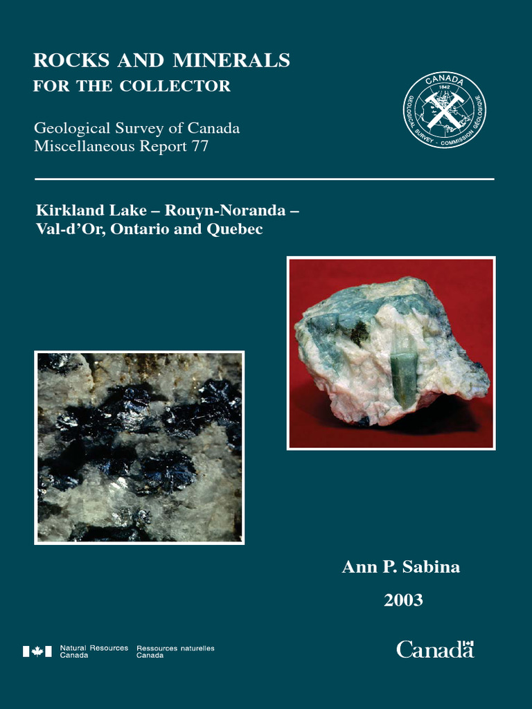 Sabina - Miscellaneous Report 77 | PDF | Rock (Geology) | Natural Materials