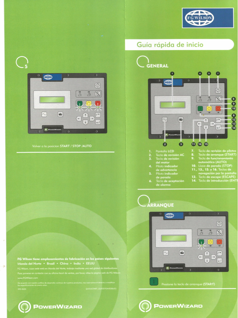 Manual de Instrucciones para El Operador y El Mantenimiento Del | PDF