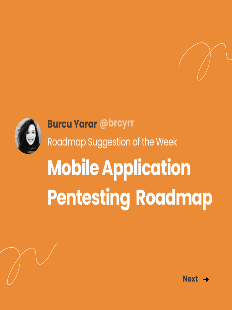 Mobile Application Pentesting Roadmap: Burcu Yarar | PDF
