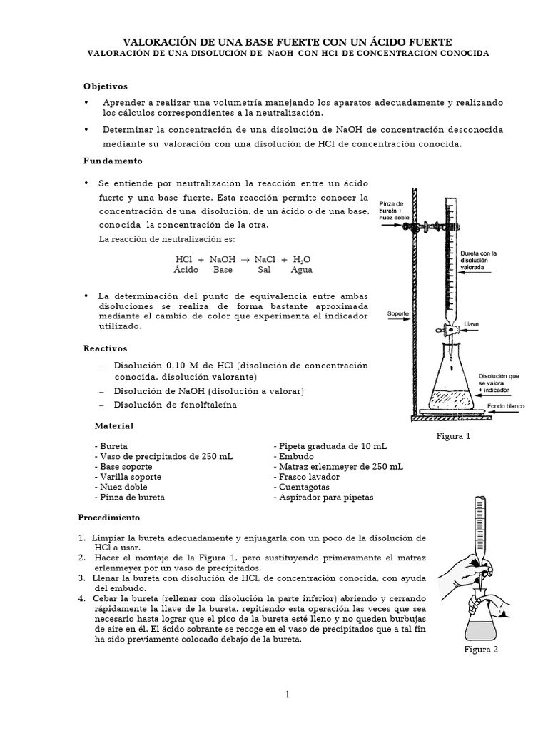 Valoracion Acido Base | PDF | Valoración | Química