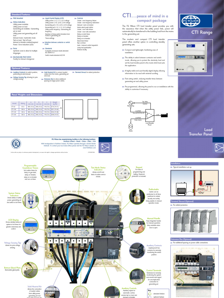 CTI 4pp Brochure | PDF | Switch | Mains Electricity