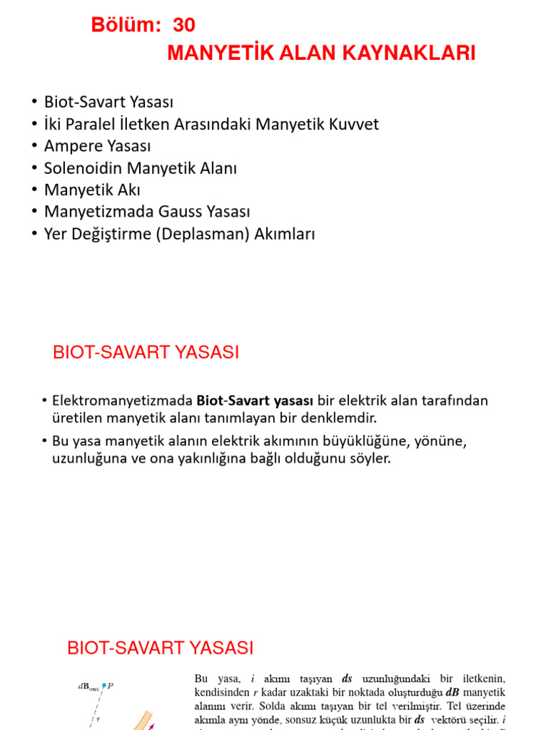 Manyetik+Alan+Kaynakları Fiz2 | PDF