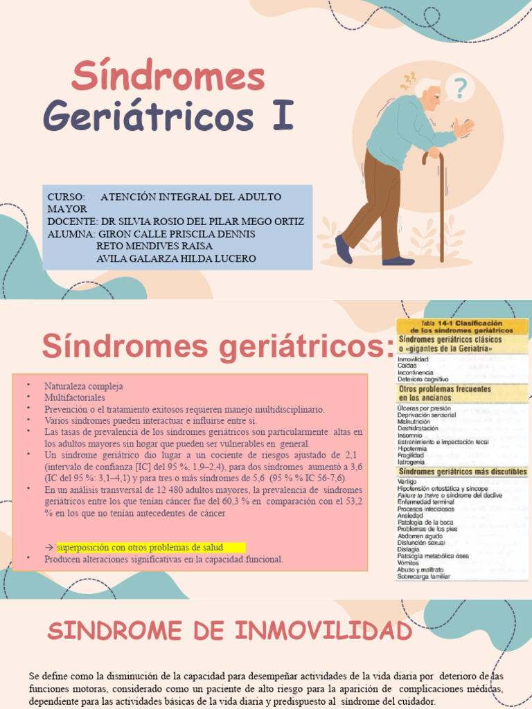 Síndromes Geriátricos I | PDF | Estreñimiento | Heces