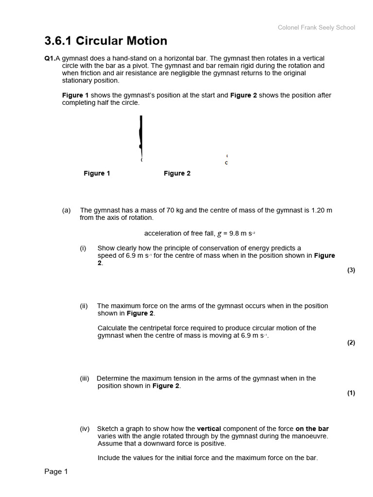 3 6 1-Circular-Motion | PDF | Electron | Force
