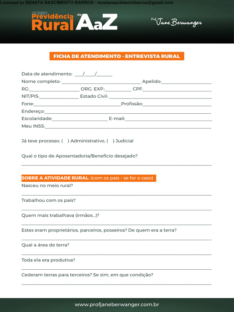 Entrevista Rural | PDF
